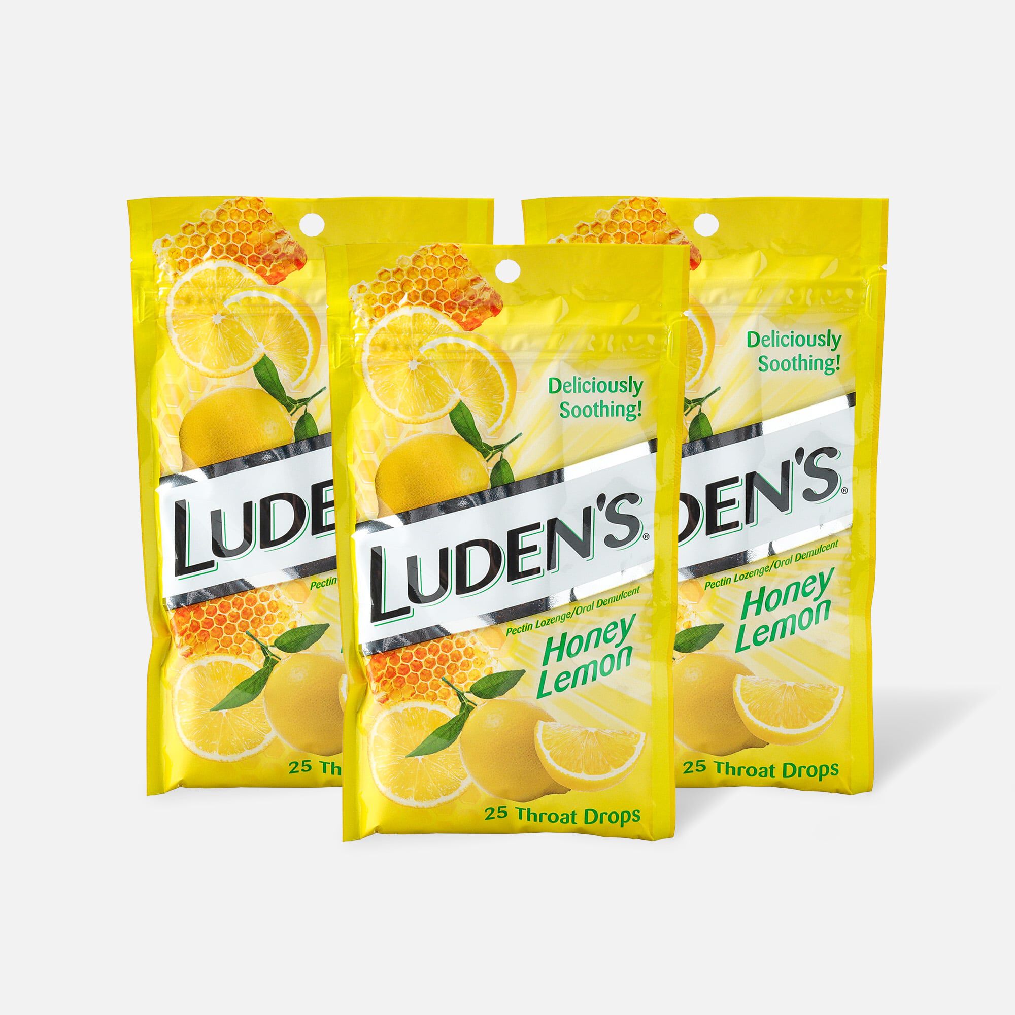 Luden's Honey Lemon Throat Drops, 25 ct. (3-Pack) by Luden's | HSA Store